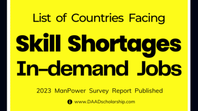 Countries Facing Skill Shortages 2023 - World's Most in Demand Jobs - DAAD Scholarship 2023 ...
