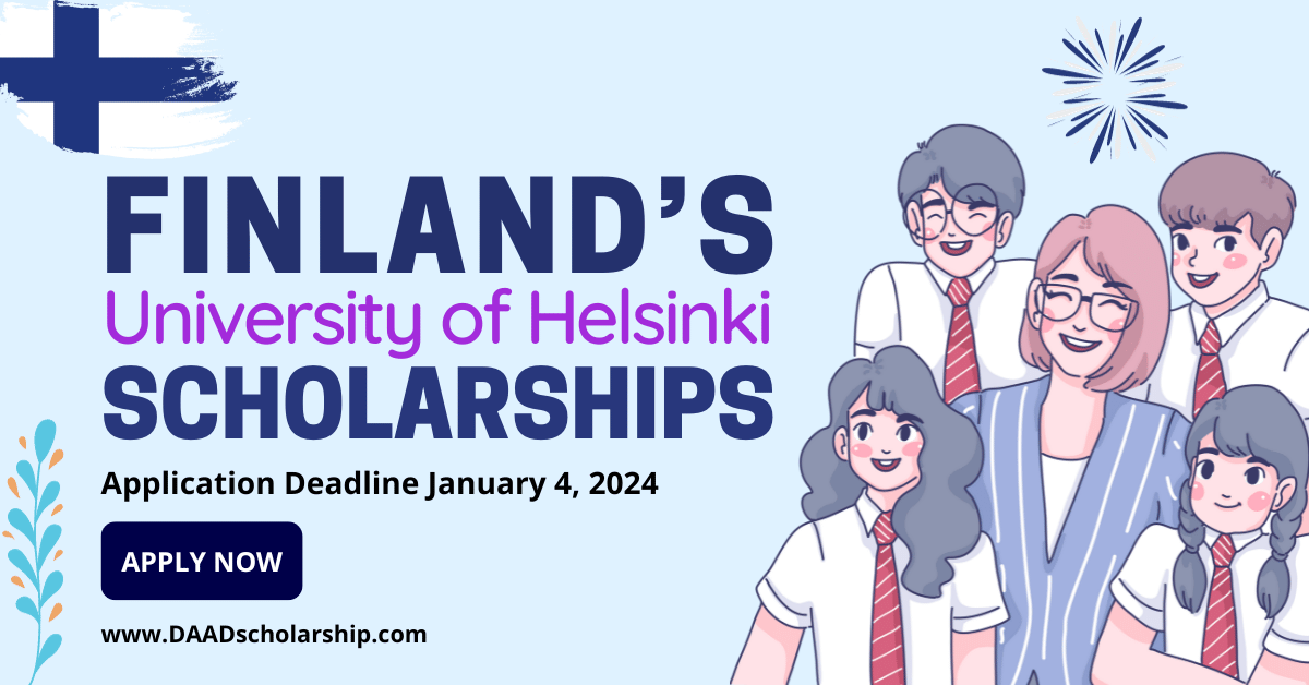 University Of Helsinki Scholarships 2024 In Finland - DAAD Fully Funded ...