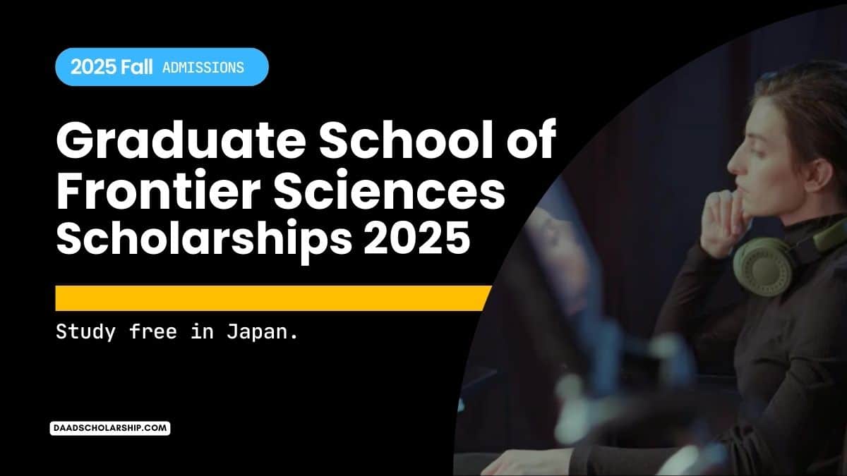 Graduate School Of Frontier Sciences Scholarships 2025 - DAAD Fully ...