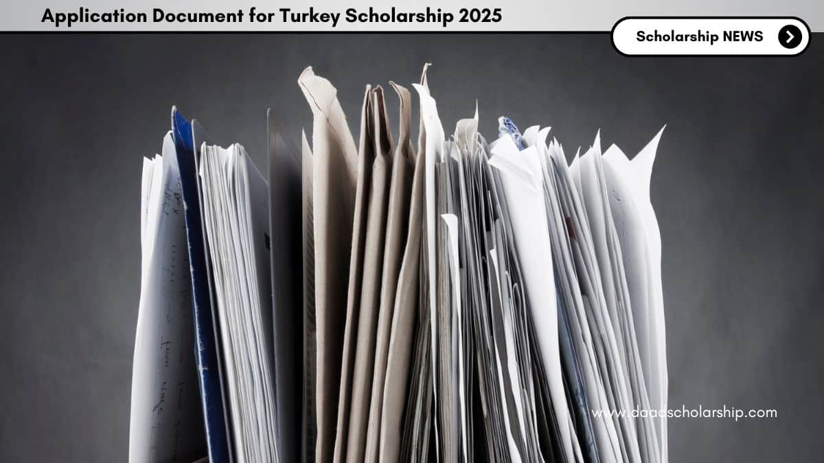 Application Document Set For Turkey Government Scholarship 2025 - DAAD ...